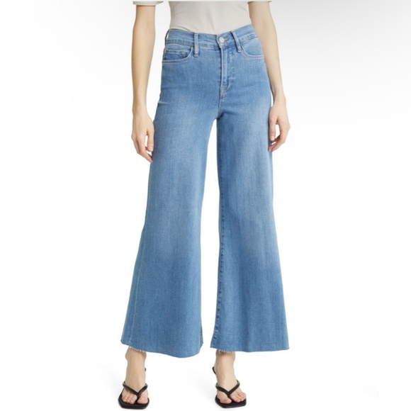 Frame Denim | Jeans | Nwt Frame Palazzo Light Blue Flare Jeans | Poshmark
